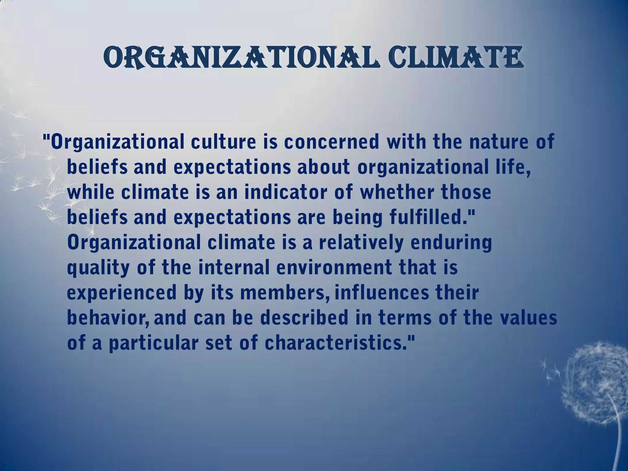 Organizational climate | PPSX