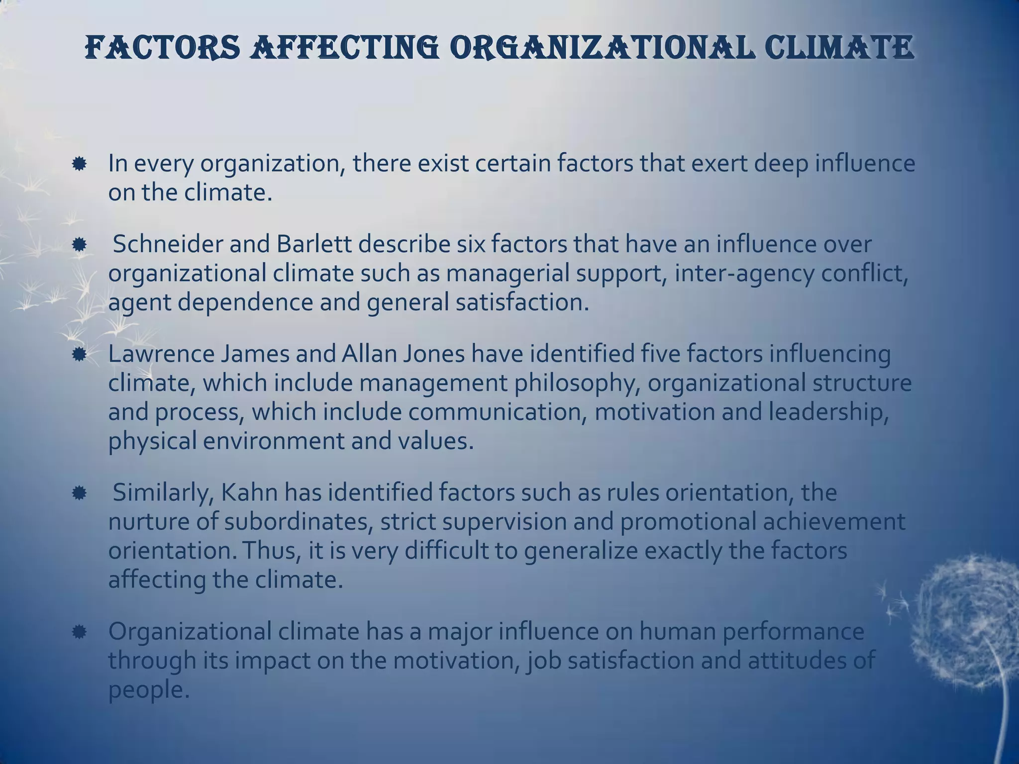 Organizational climate | PPSX