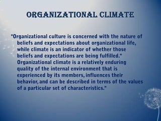 Organizational climate | PPSX