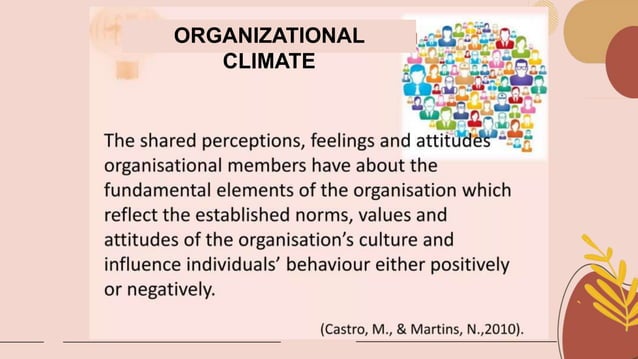 ORGANIZATIONAL CLIMATE-ORGANIZATION AND MANAGEMEMENT.pptx