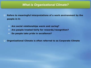 Organizational Climate Survey | PPT
