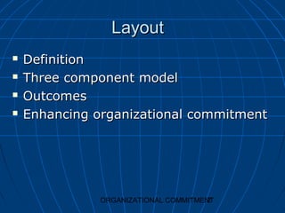 Organizational commitment | PPT