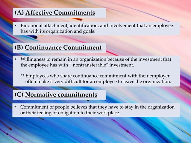 organizational commitment.pptx | Resume Writing and Advice | Job Search