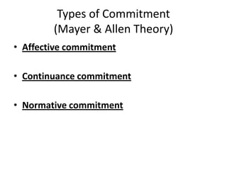 Organizational commitment presntn arjun | PPT