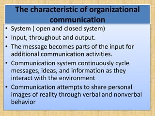 Organizational communication | PPTX