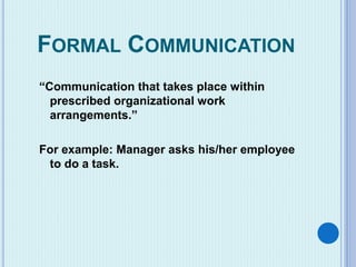 Organizational communication | PPTX