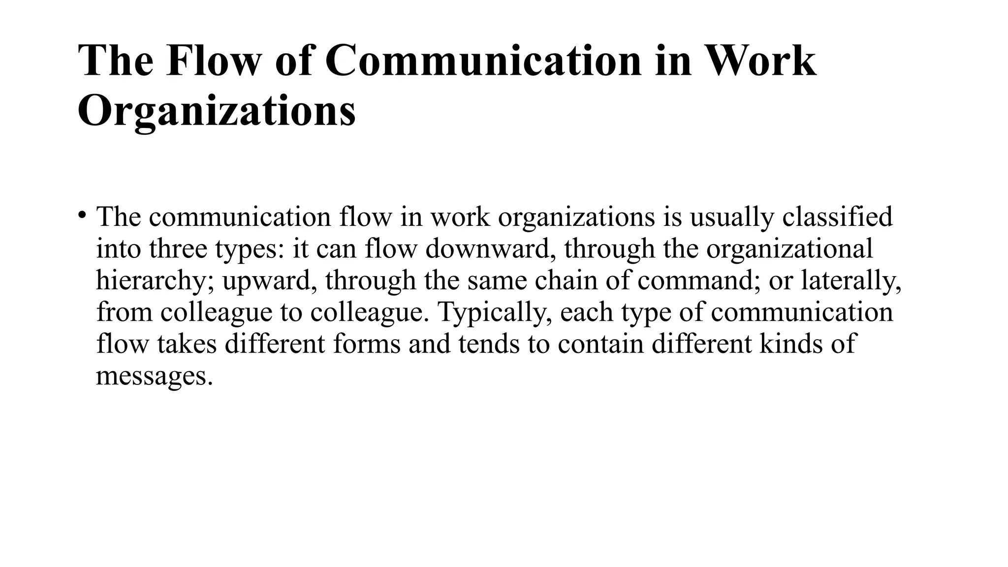 Organizational Communication in organizations | PPTX
