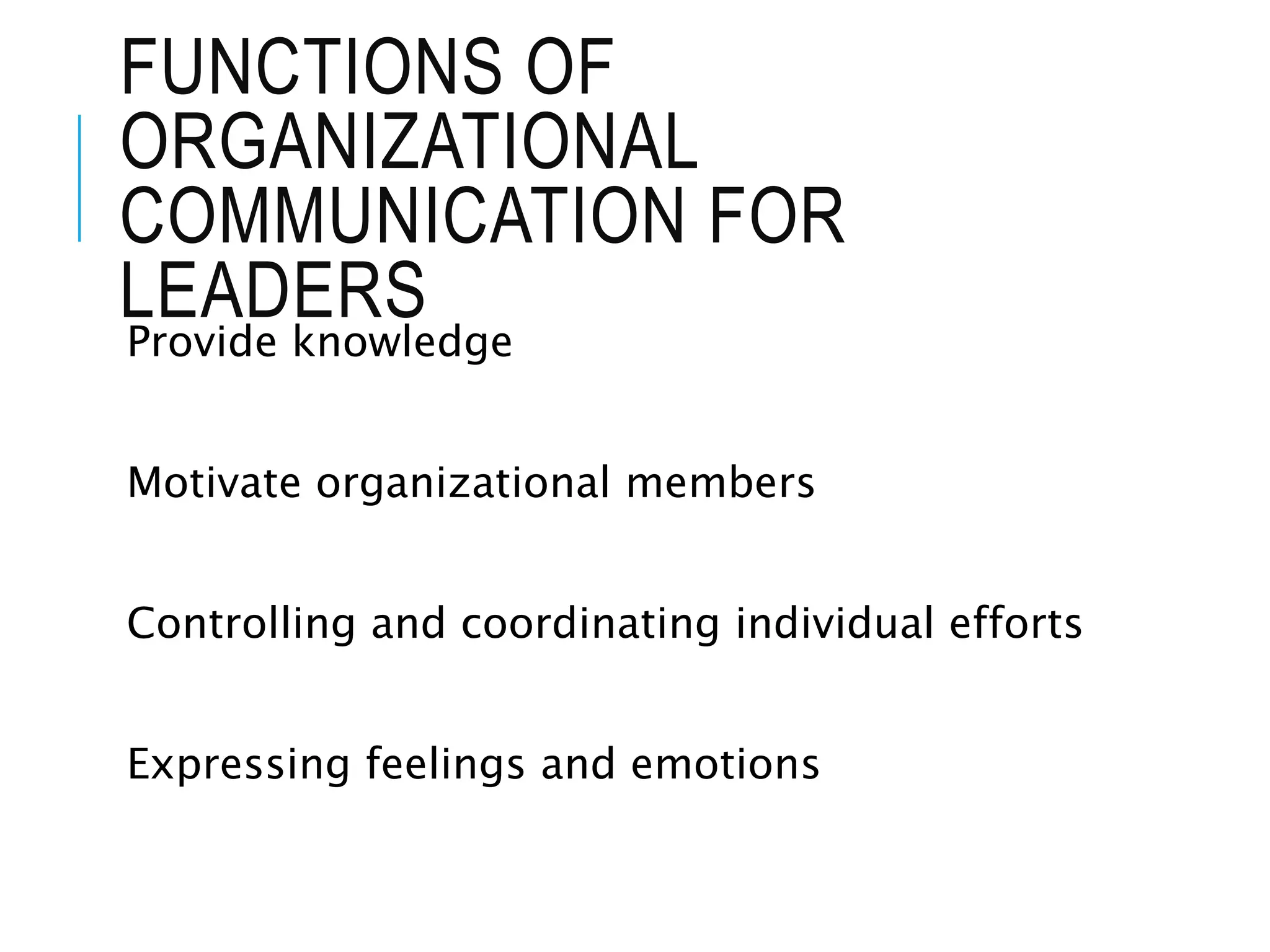 Organizational communication leadership | PPTX