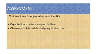 ORGANIZATION CONCEPT AND PRINCIPLES OF ORGANIZATION | PPTX