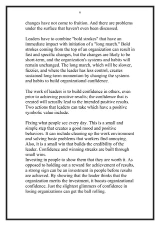 Organizational confidence | DOC