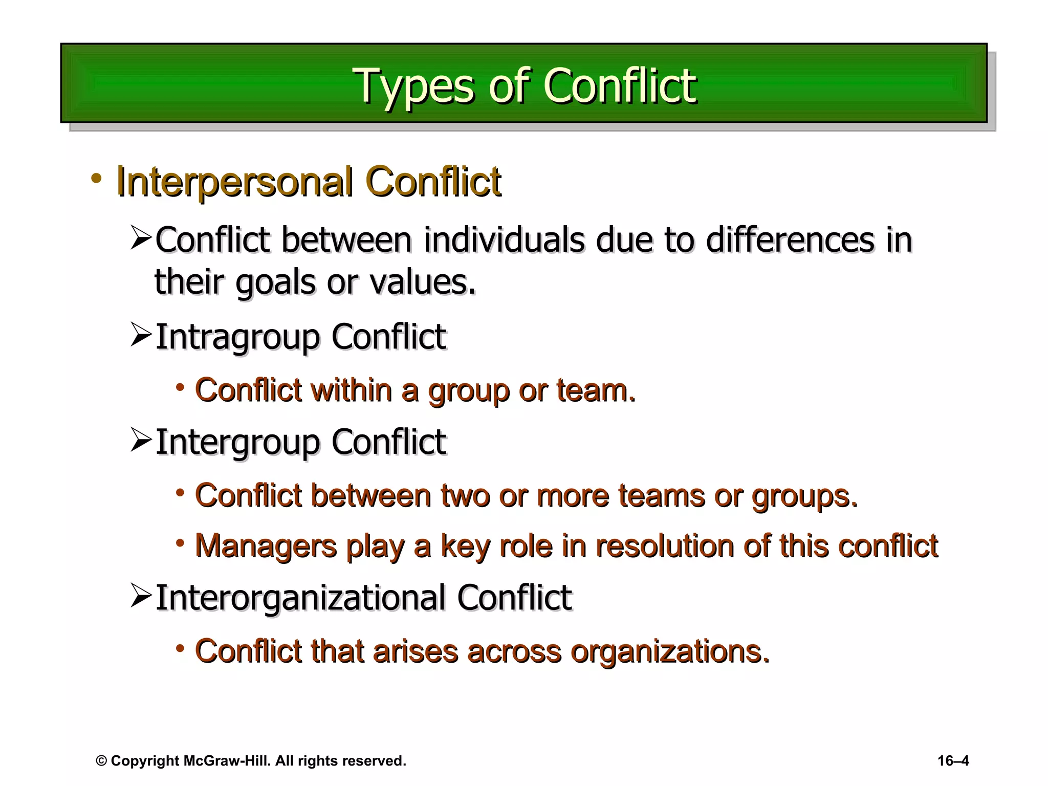 Organizational Conflict | PPT