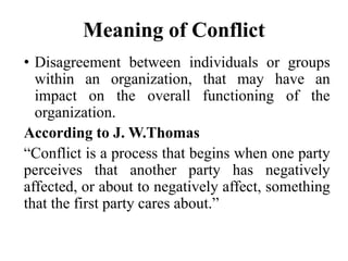 Organizational conflict | PPT