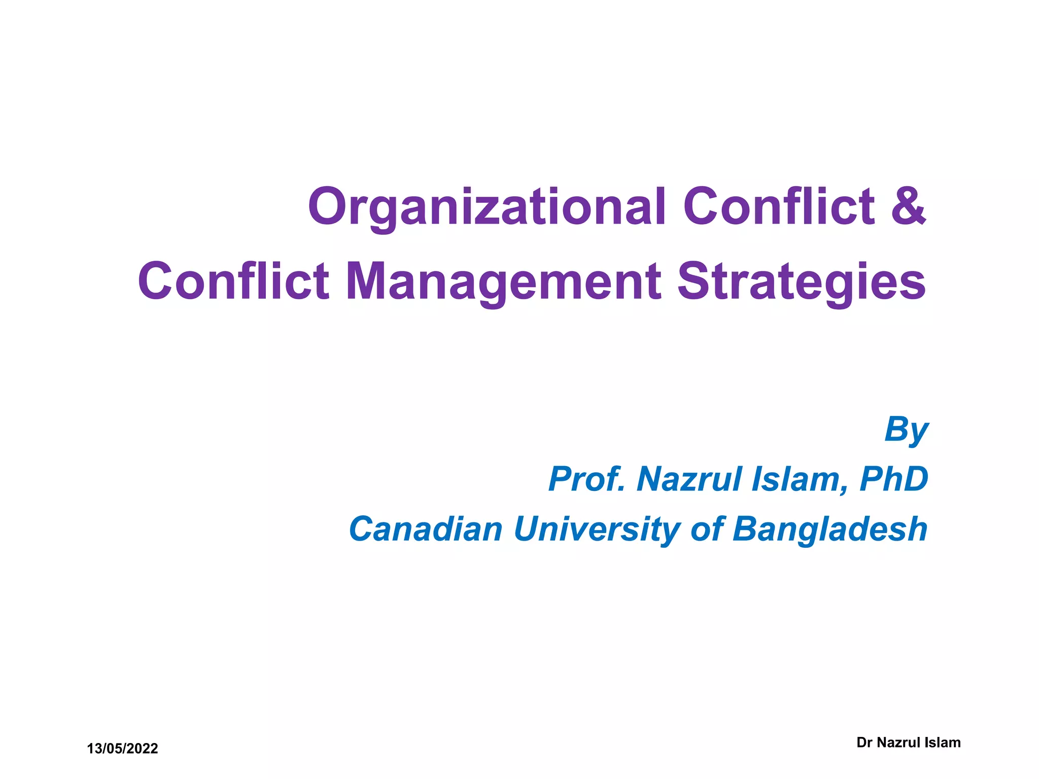 Organizational Conflict & Conflict Management Strategies.ppt