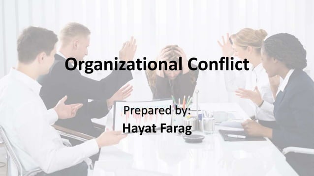 Organizational Conflict | PPT