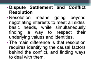 Resolving Organizational conflicts | PPTX