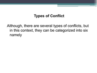 Resolving Organizational conflicts | PPTX