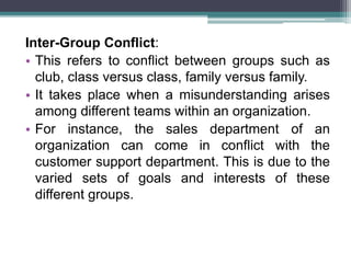 Resolving Organizational conflicts | PPTX