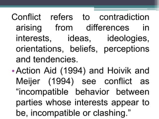Resolving Organizational conflicts | PPTX