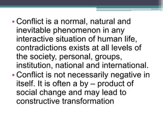 Resolving Organizational conflicts | PPTX