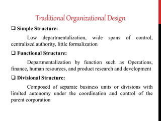 Organizational Context: Design and Culture Chap#3 of Organizational ...