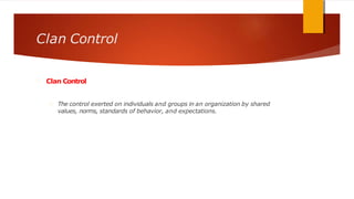 Organizational control | PPTX