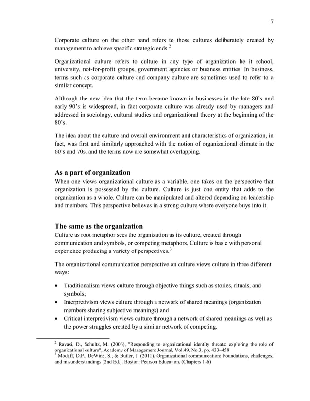 Organizational culture | PDF