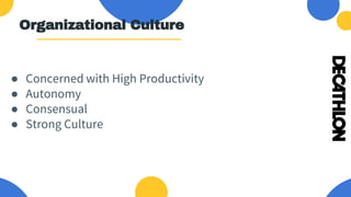 Organizational Culture and Behaviour - Decathlon India | PPTX