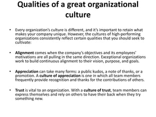 Organizational culture | PPTX