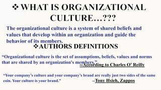 Organizational Culture | PPTX