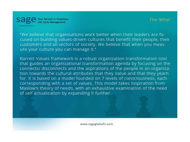 Organizational Culture - Barett Values Centre | PPTX | Business ...
