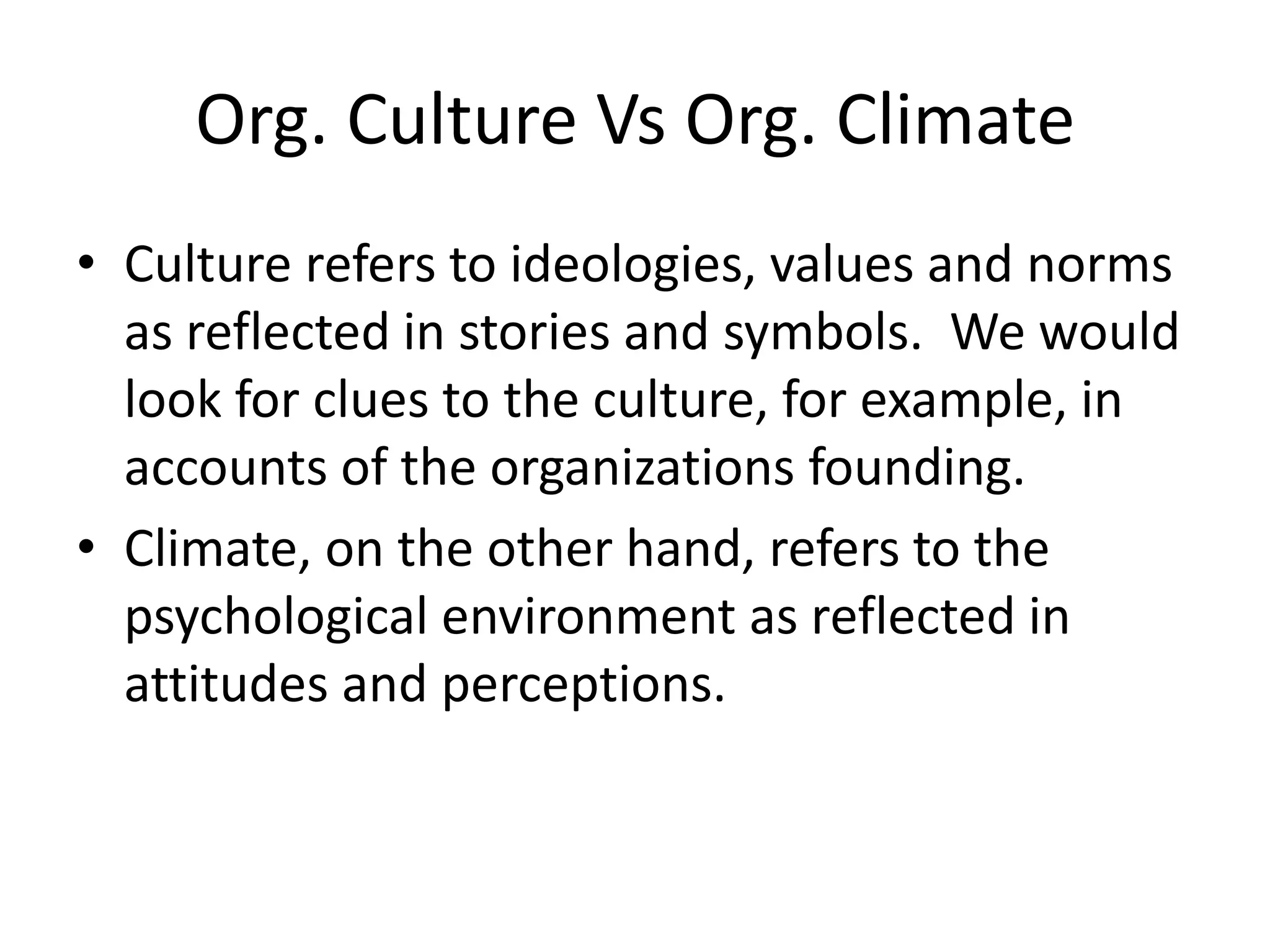 Organizational culture and climate | PPTX