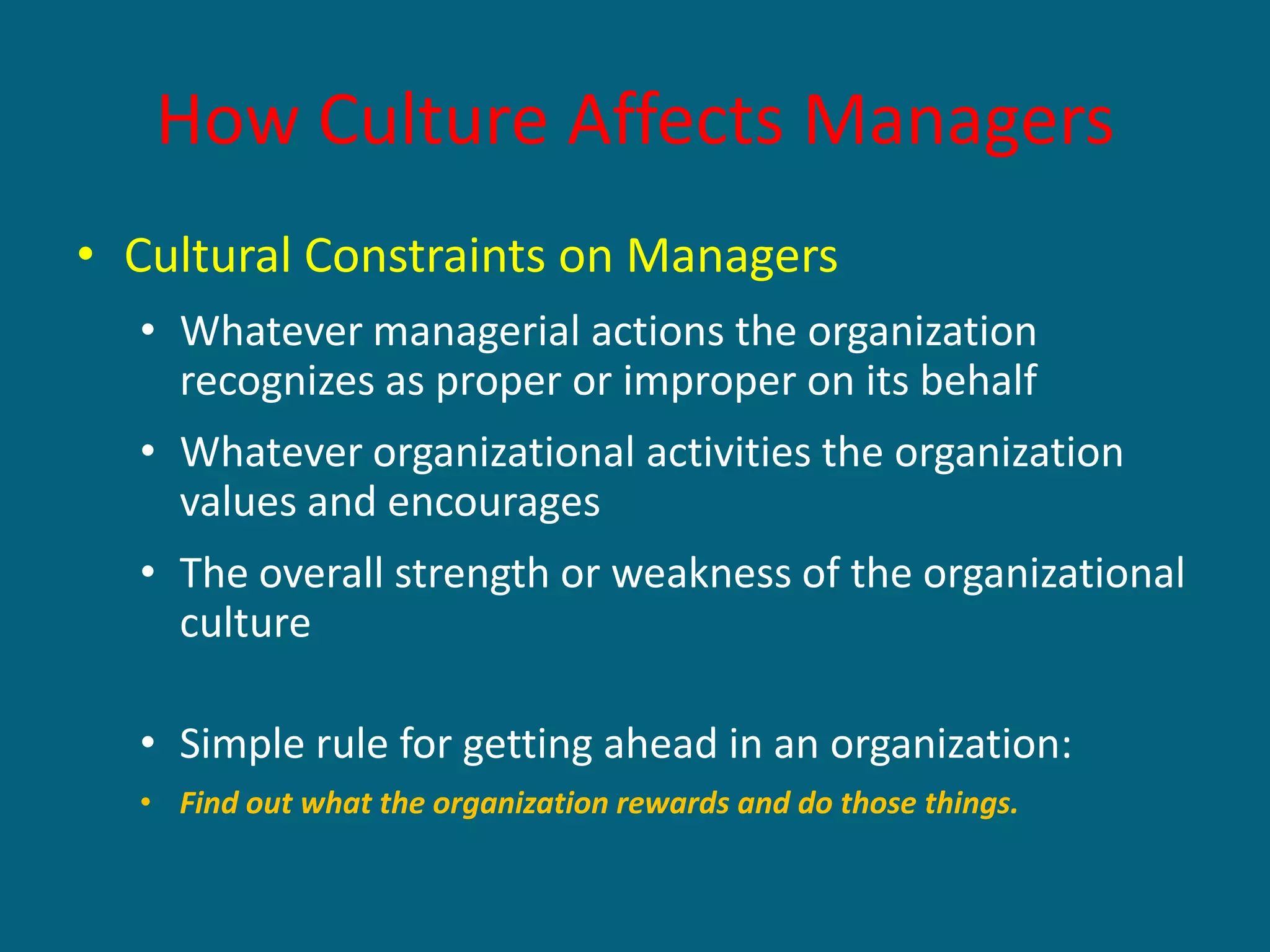 Organizational culture and environment | PPTX