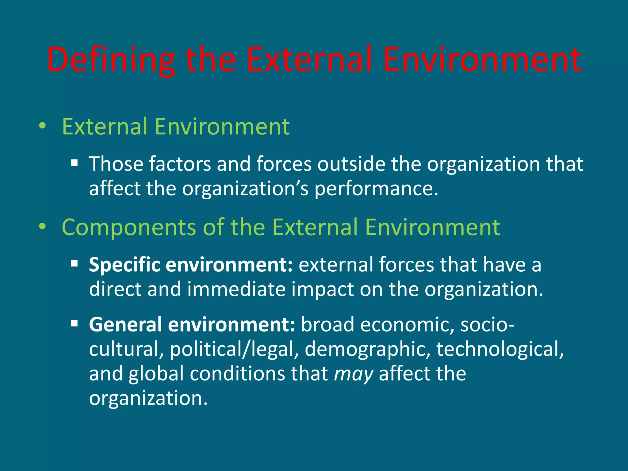 Organizational culture and environment | PPTX