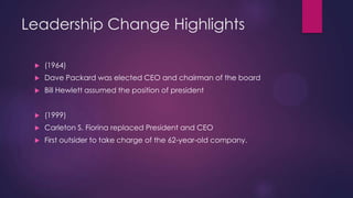 Organizational culture at hp | PPTX