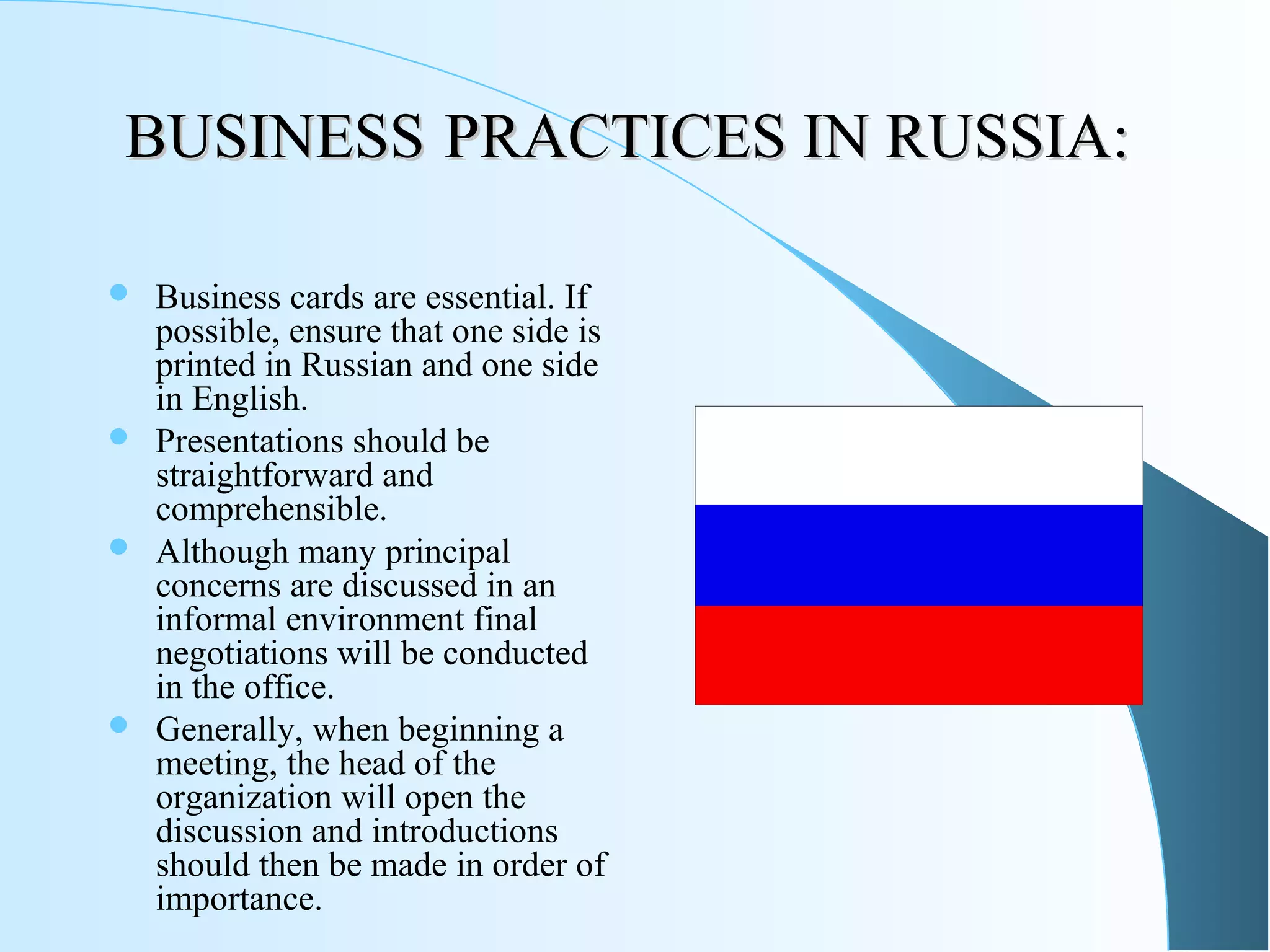 Organizational Culture In Russia | PPT