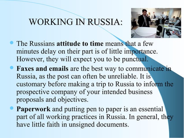 Organizational Culture In Russia | PPT