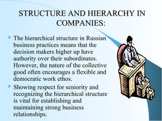 Organizational Culture In Russia | PPT