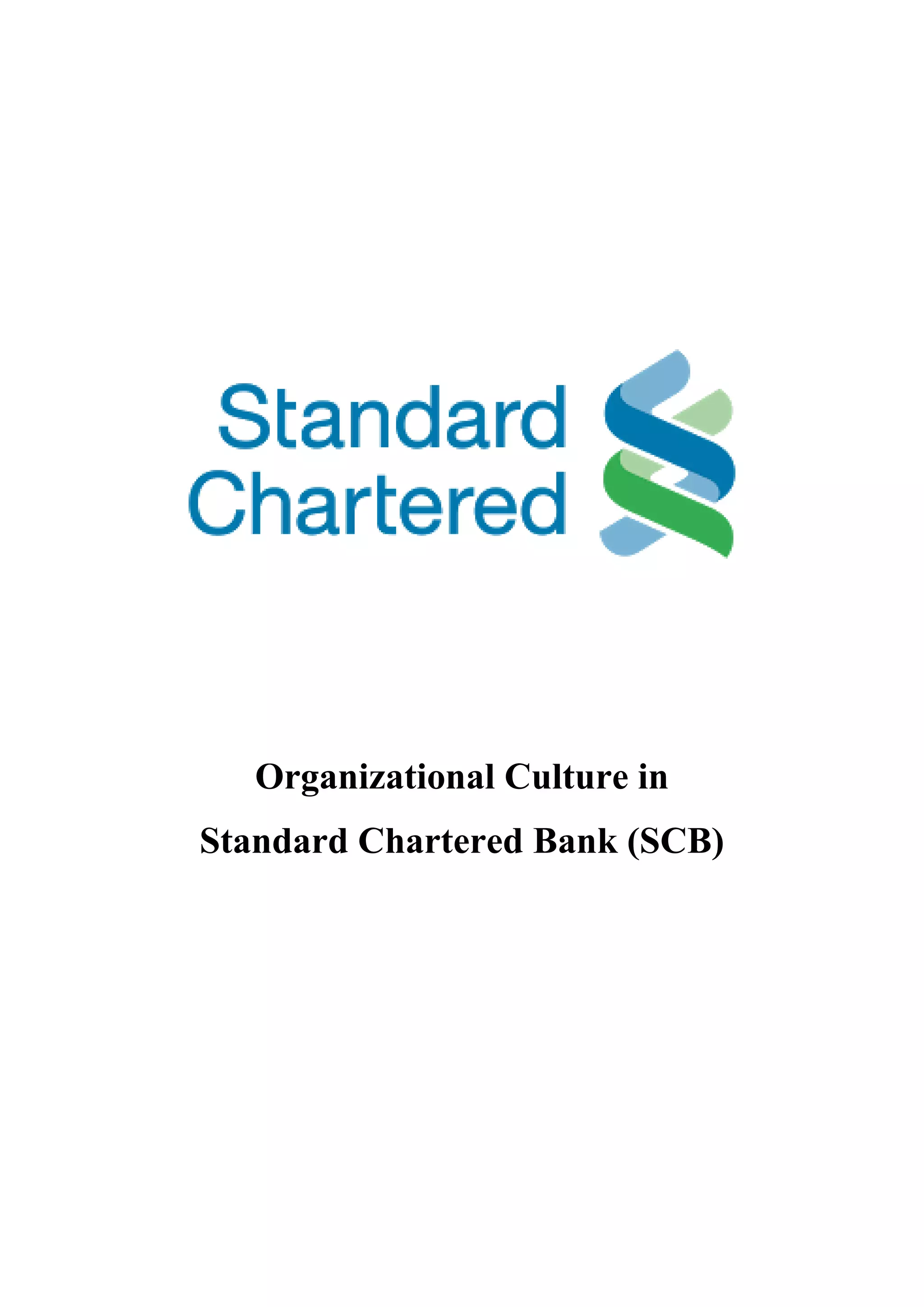 Organizational culture in standard chartered bank (SCB) | PDF