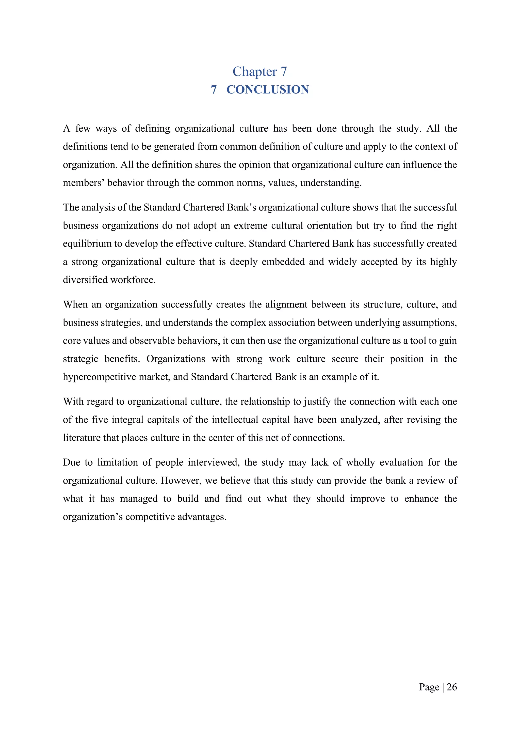 Organizational culture in standard chartered bank (SCB) | PDF