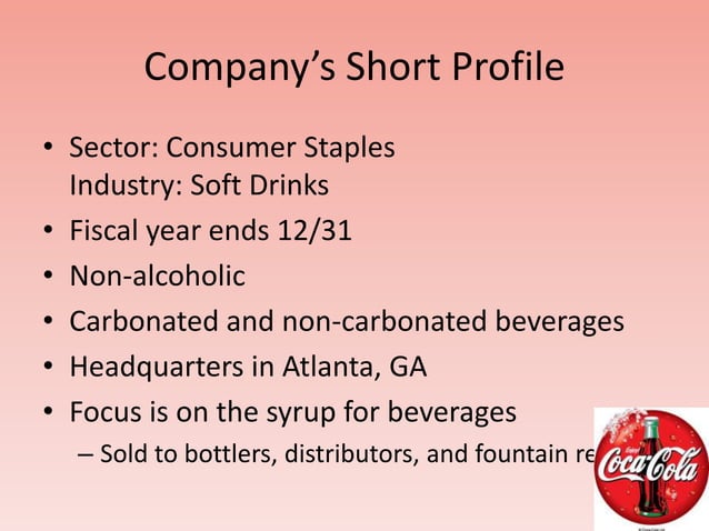 Organizational culture of coca cola | PPTX | Large Business | Business