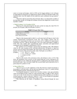 Organizational Culture on Lecturer Performance_ Organizational Commitment as an Intervening ...