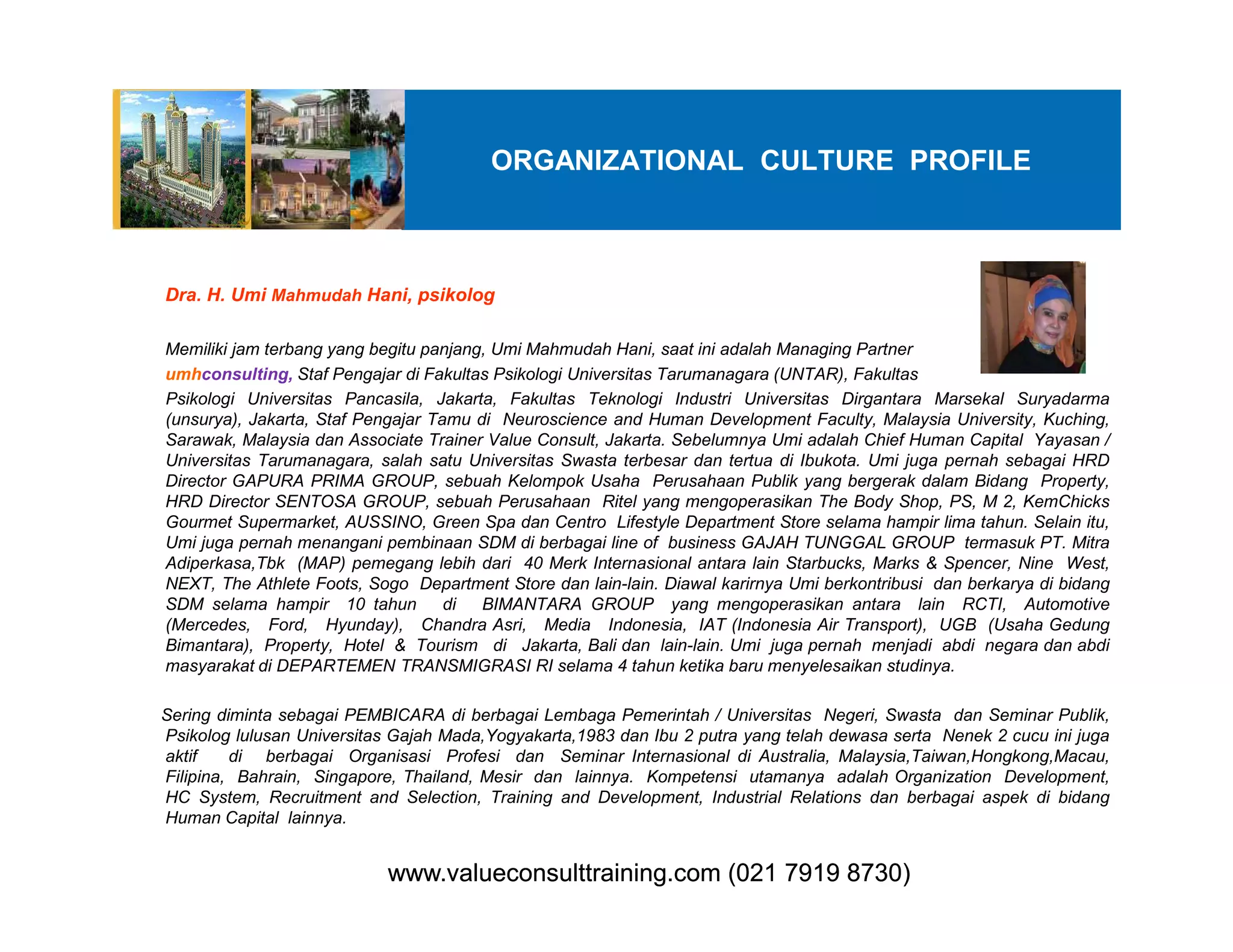 Organizational culture profile | PDF