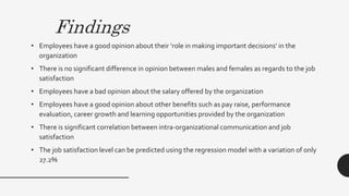 Organizational culture project presentation using SPSS analysis | PPT