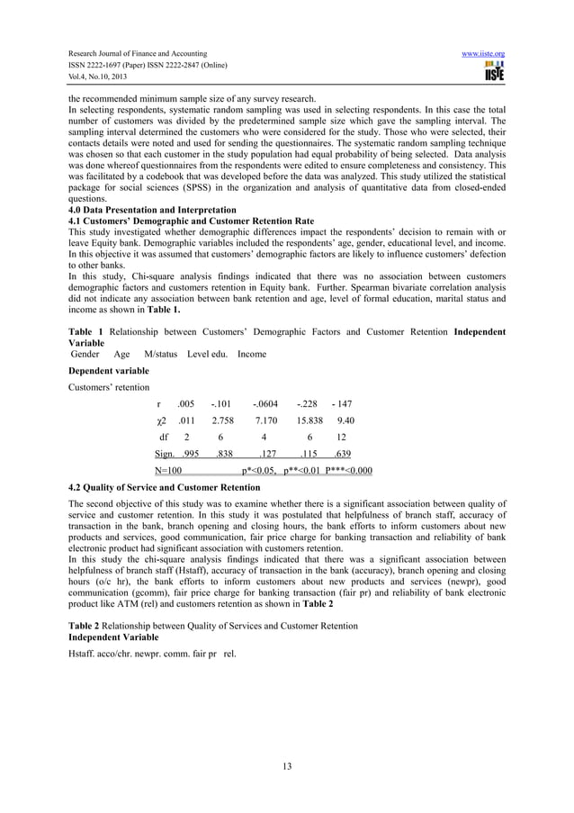 Organizational customers’ retention strategies on customer satisfaction ...