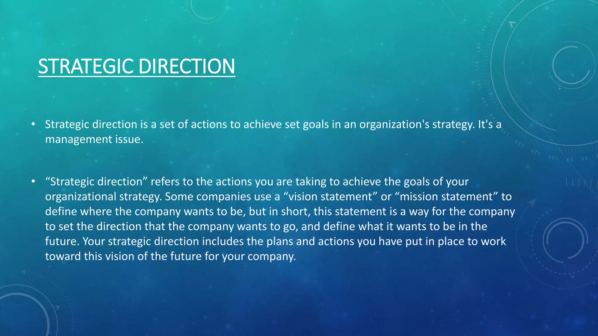 The Role of Strategic Direction in Organization Design | PPT
