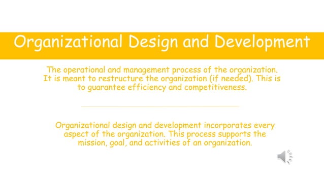 Organizational Design and Development | PPTX | Business | Business and ...