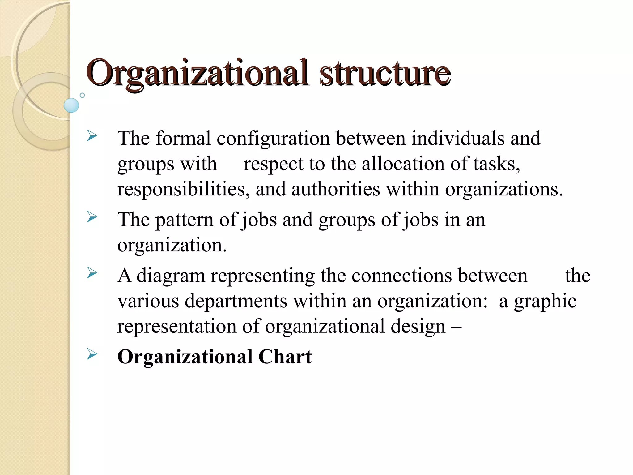 Organizational design and structure | PPT