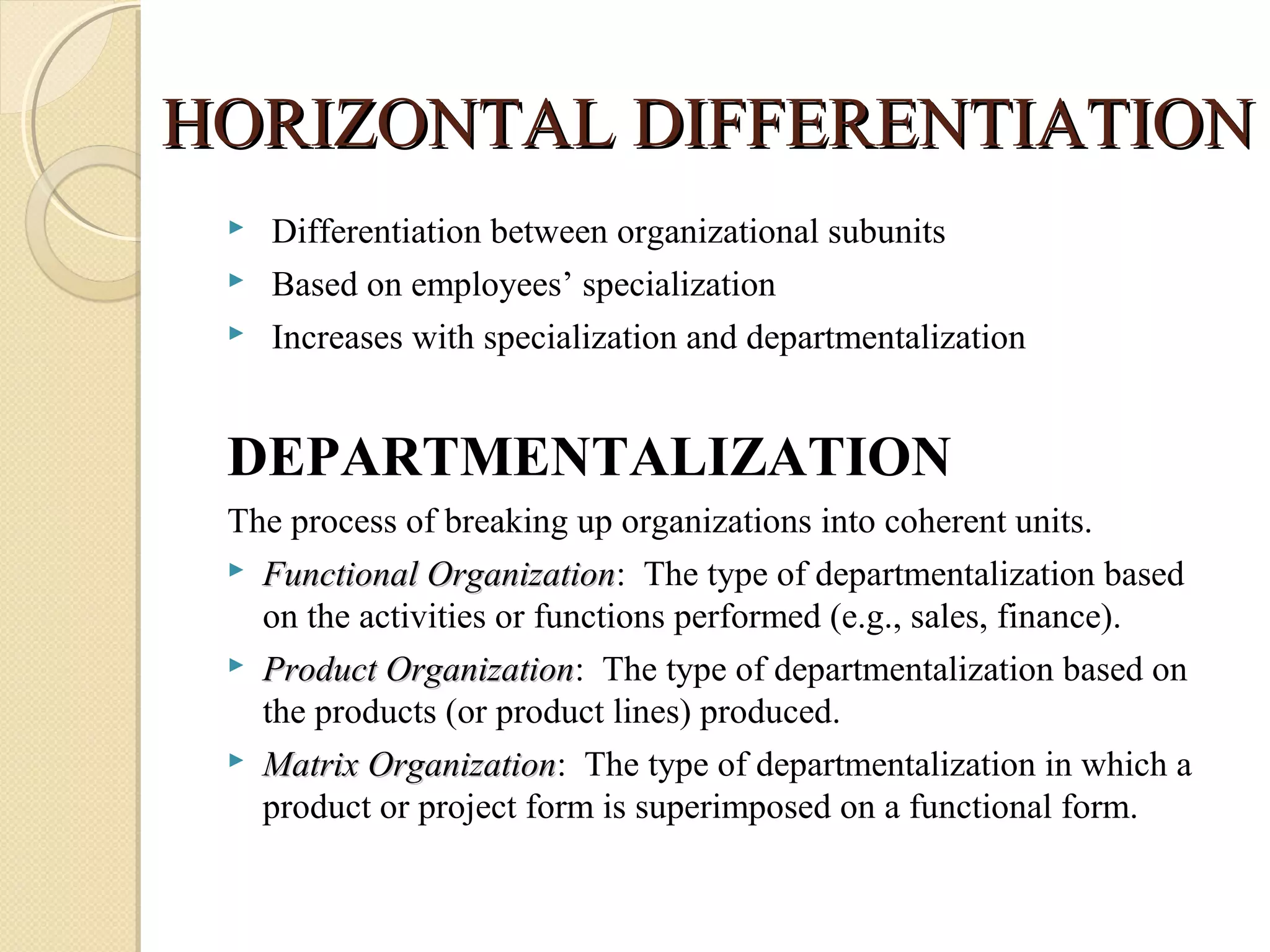 Organizational design and structure | PPT