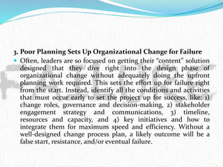 Organizational design in success and failure | PPT