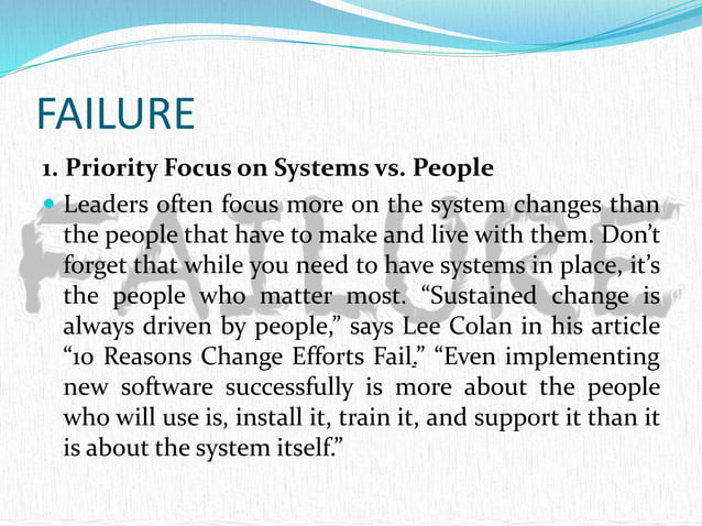 Organizational design in success and failure | PPT